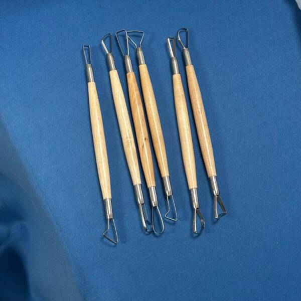 Potter's select set of 6 quality ceramic & sculpting / turning tools ...